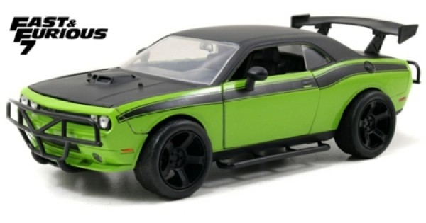 JAD97131 - 1/24 2008 DODGE CHALLENGER GREEN FAST AND FURIOUS 7