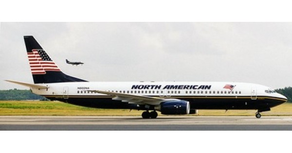 JCLH2437 - 1/200 NORTH AMERICAN AIRLINES BOEING 737-800 REG: N802NA ...