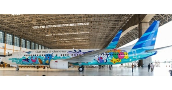 JCSA2064 - 1/200 GARUDA INDONESIA BOEING 737-800 POKEMON REG: PK-GMU ...
