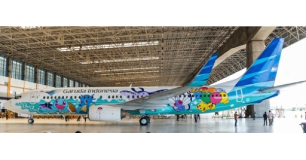JCSA4043 - 1/400 GARUDA INDONESIA BOEING 737-800 POKEMON REG: PK-GMU ...