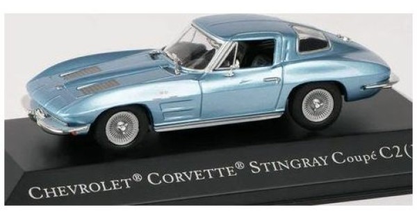 MAGPPG2 - 1/43 CHEVROLET CORVETTE STING RAY COUPE C2 - BLUE - AMERICAN ...