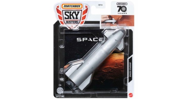 MATHHT34-HHT54 - MATCHBOX SKYBUSTERS 70 YEARS SPACEX STARSHIP