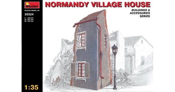 MIN35524 - 1/35 NORMANDY VILLAGE HOUSE (PLASTIC KIT)