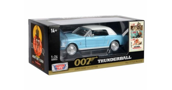 MTX79855 - 1/24 FORD MUSTANG HARDTOP JAMES BOND 1964 THUNDERBALL, BLUE ...