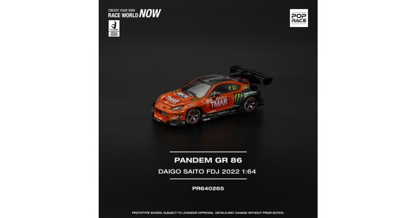 PR640265 - 1/64 PANDEM GR86 - DAIGO SAITO FORMULA DRIFT JAPAN 2022
