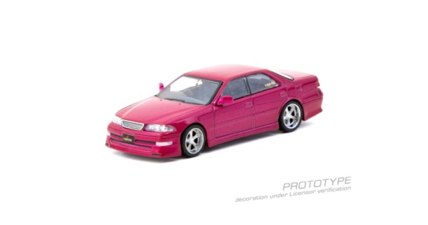 TCT64G024RE - 1/64 VERTEX TOYOTA MARK II JZX100 RED METALLIC