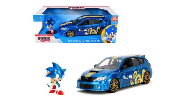 JAD35871 - 1/24 SUBARU IMPREZA WRX STI WITH SONIC THE HEDGEHOG
